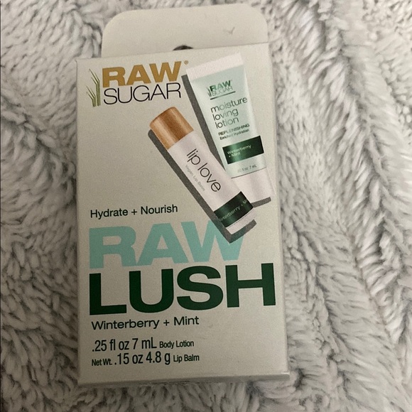 Raw Sugar | Makeup | Sugar Lip Balm And Lotion Set Winterberry Mint ...